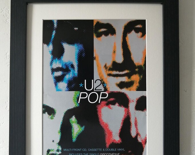 U2 - Pop - 1997 - Original Framed Promo Poster - Etsy