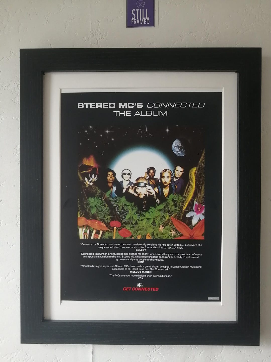 Stereo Mcs - Connected - 1992 - Original Framed Promo Poster - Etsy
