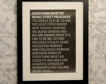 Manic Street Preachers Poster - Etsy
