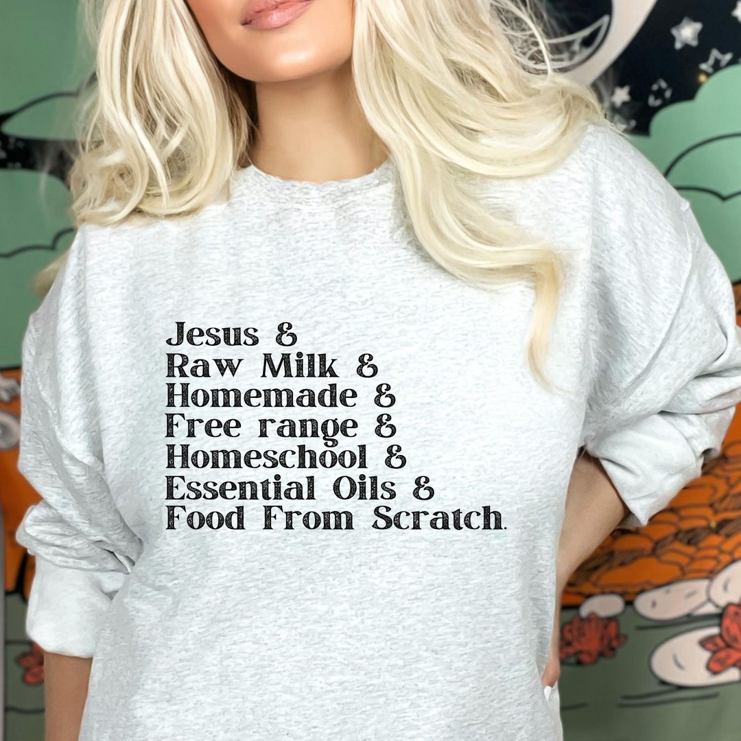 Crunchy Mom Sweatshirt,raw Milk Natural Homestead Sweatshirt,hippie ...