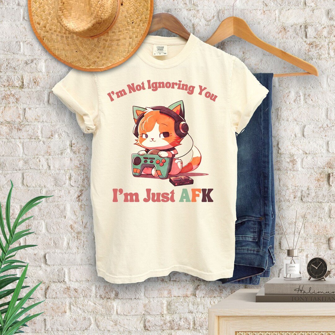 AFK Comfort Colors Gaming Tshirt,funny Gift for Gamer,gamer Girl Shirt ...