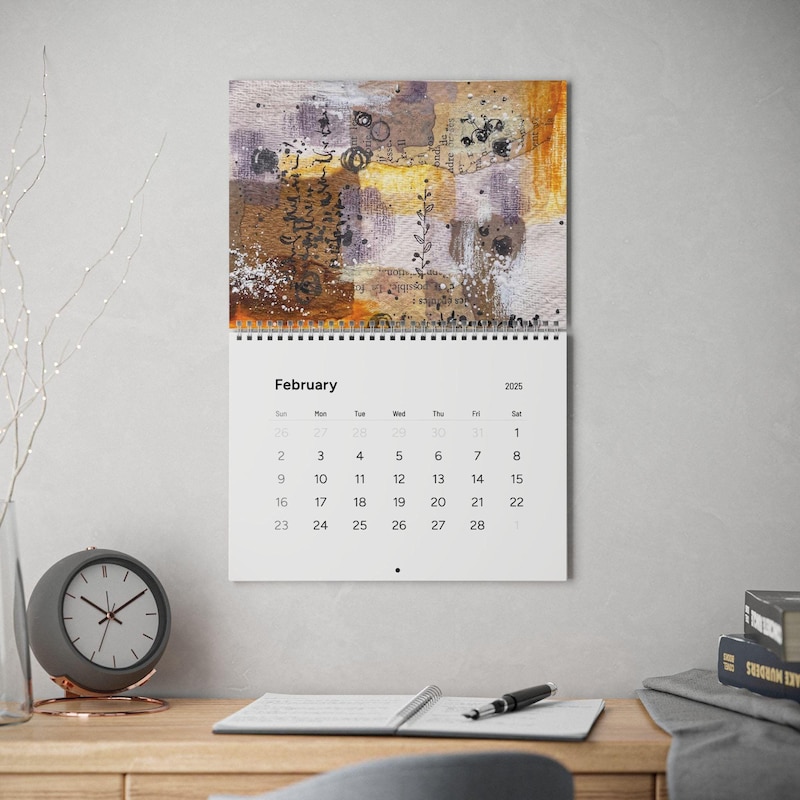 Colorful Calendar - Etsy