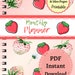 Strawberry Design Planner Monthly and Weekly Calendar Pages - Etsy