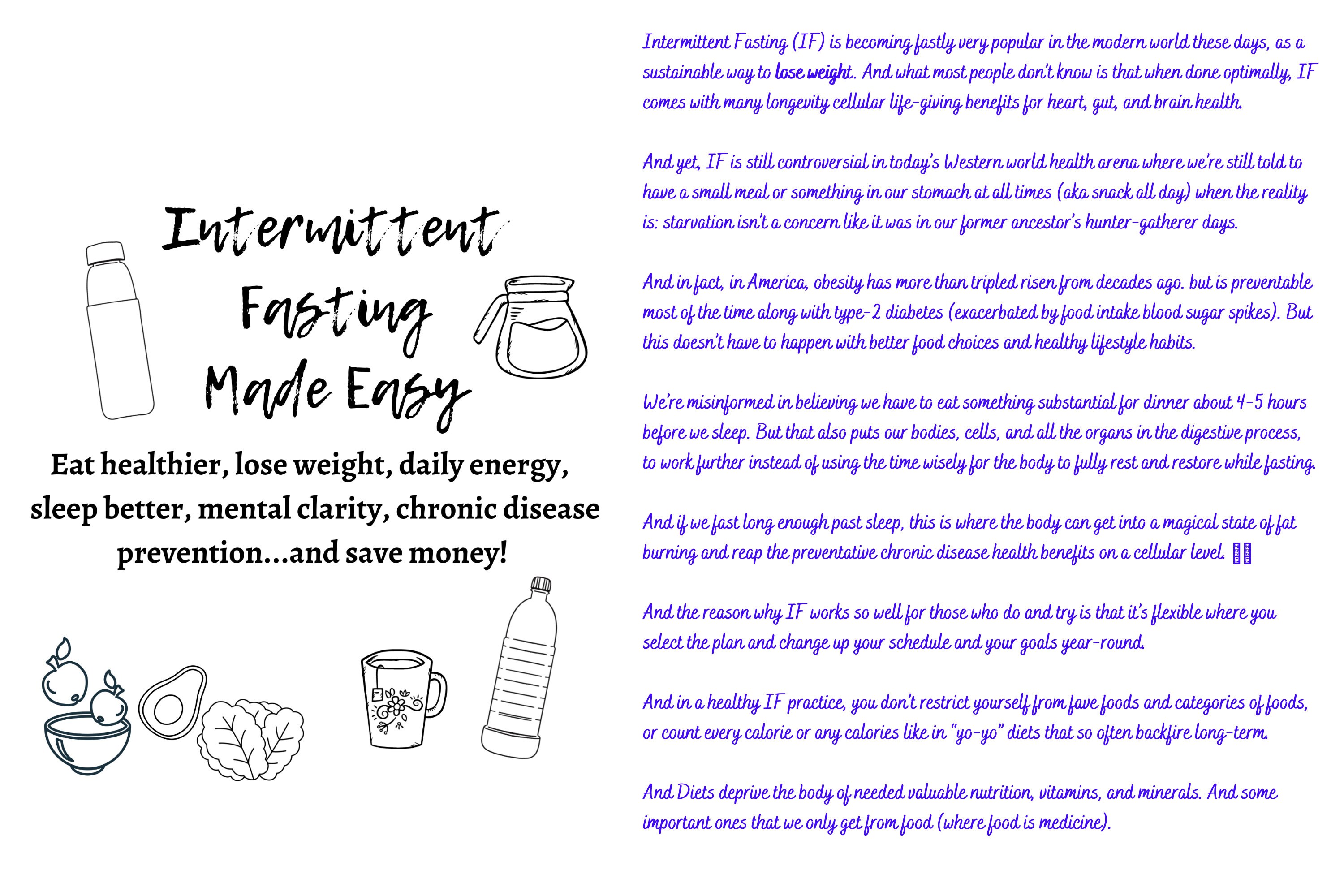 Complete Intermittent Fasting Made Easy Digital Guide/printable,healthy ...