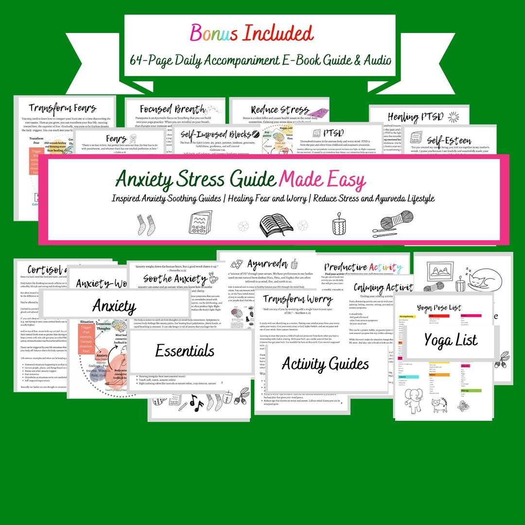 Anxiety Stress Made Easy Guide, PRINTABLE, Personal Development E-book ...