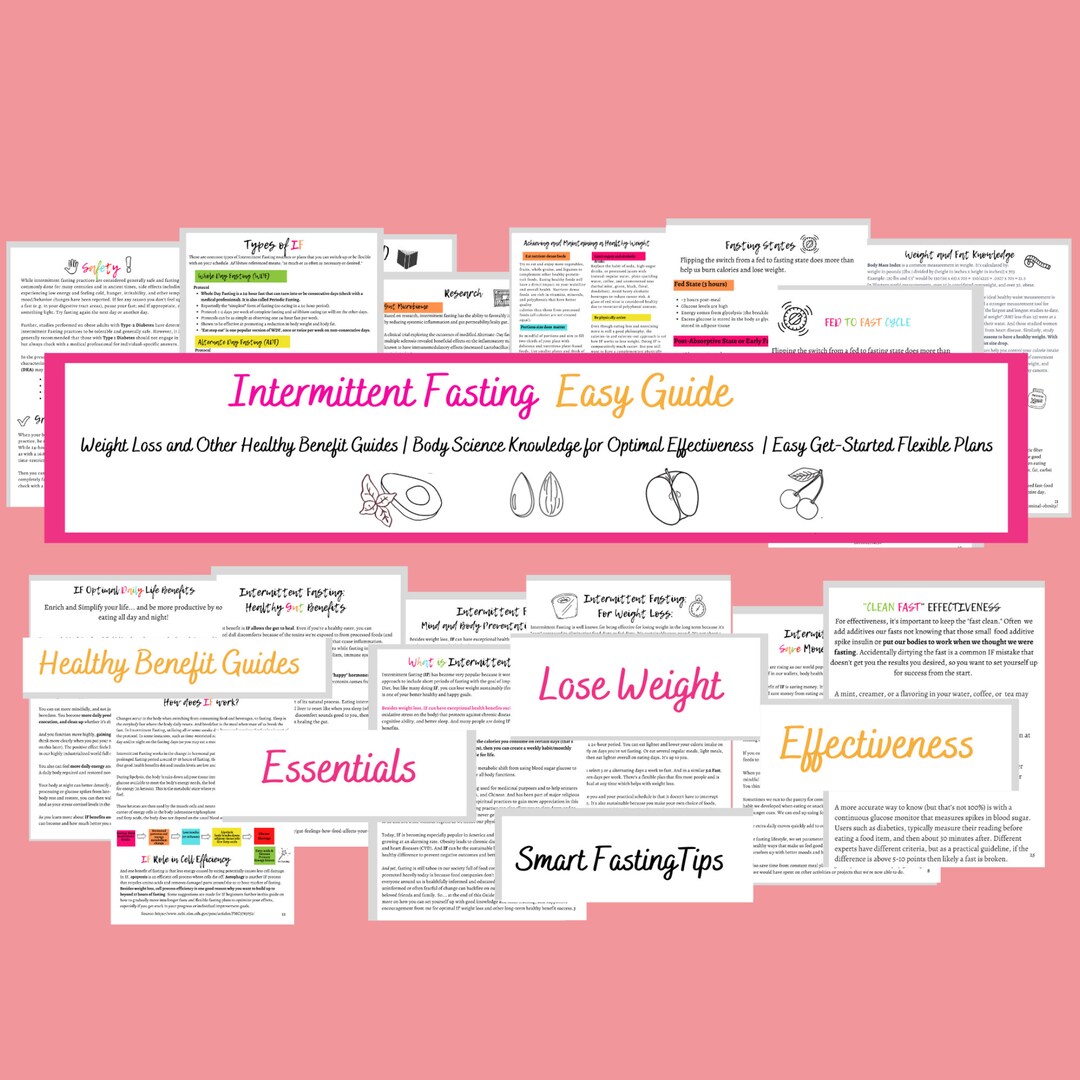 Complete Intermittent Fasting Made Easy Digital Guide/printable,healthy ...