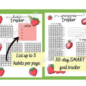 Strawberry Design Planner, Monthly and Weekly Calendar Pages, and ...
