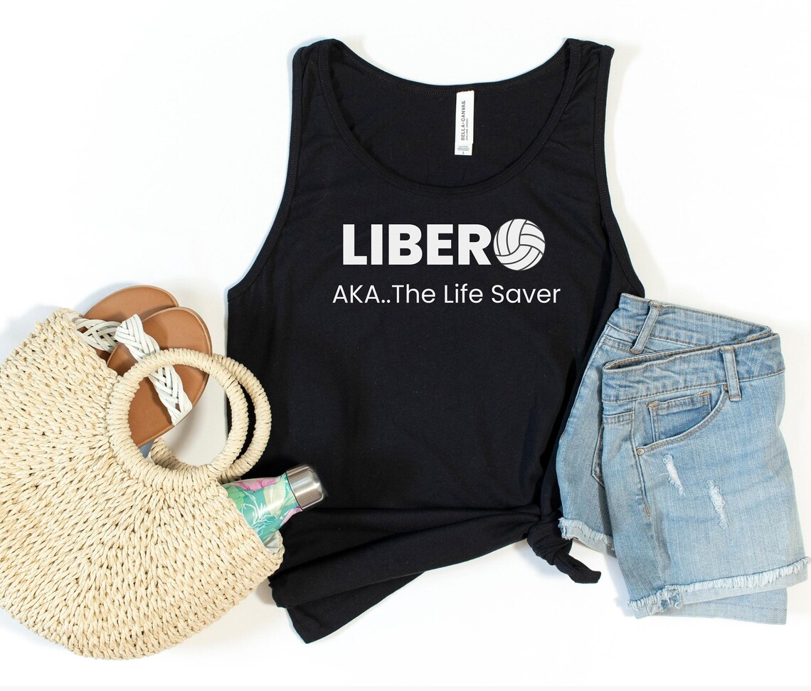Libero Volleyball Tank Top, Libero Volleyball Gifts, Volleyball Player ...