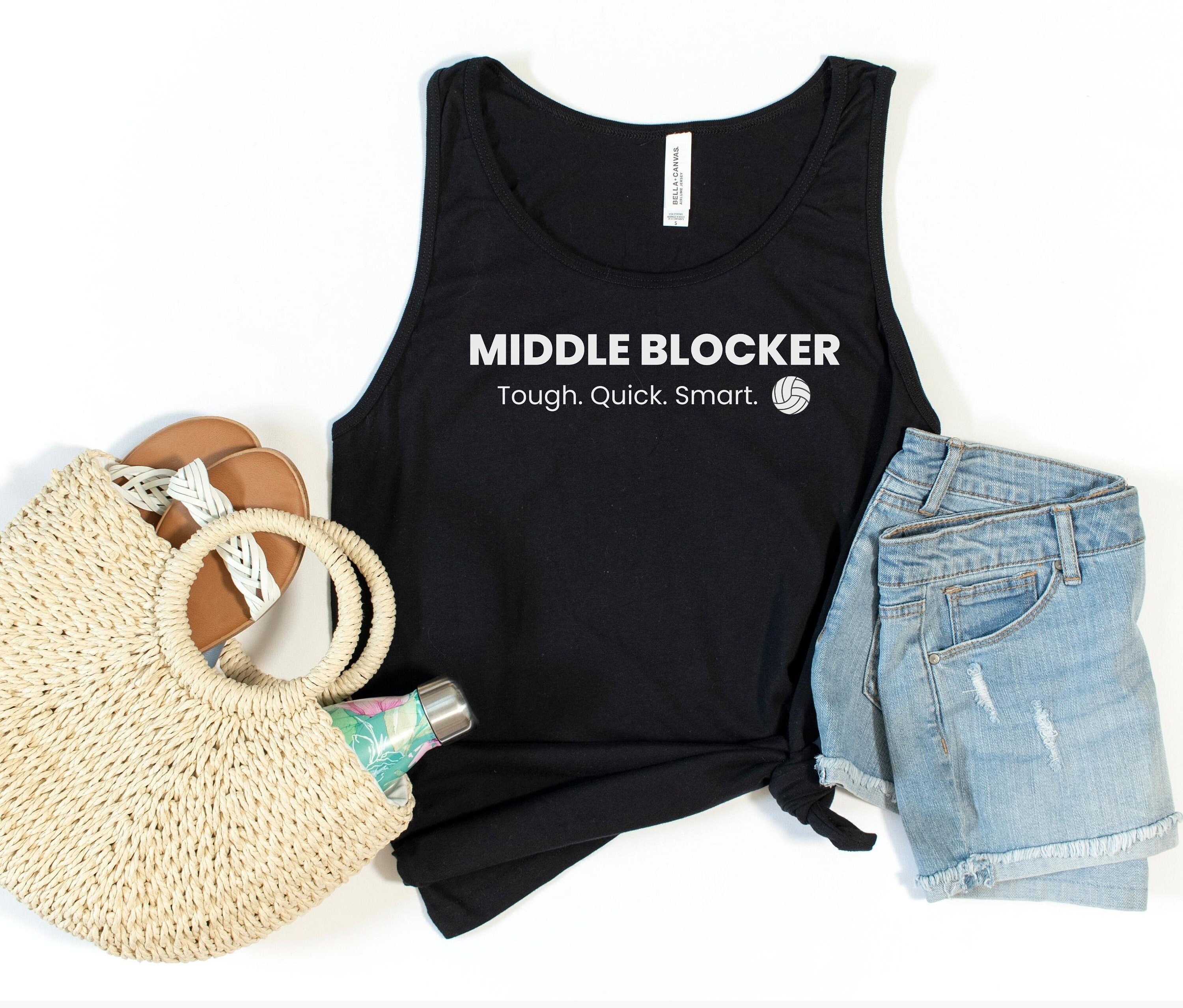 Middle Blocker Volleyball Tank Top, Girl's Volleyball, Volleyball Gifts ...