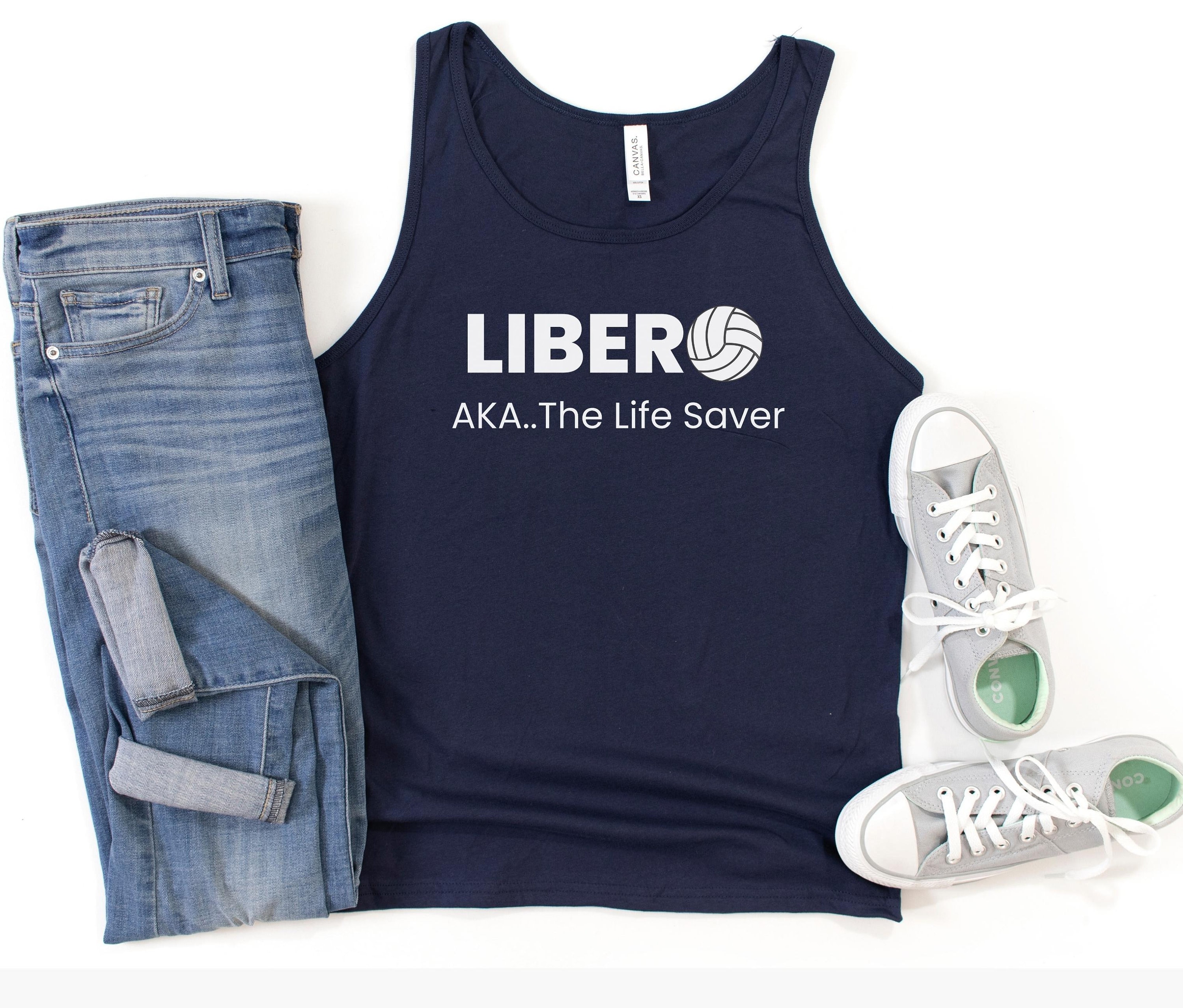 Libero Volleyball Tank Top, Libero Volleyball Gifts, Volleyball Player ...
