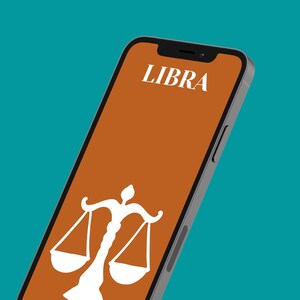 Libra Zodiac Phone Wallpaper - Etsy