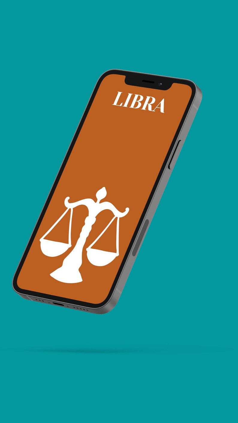 Libra Zodiac Phone Wallpaper - Etsy