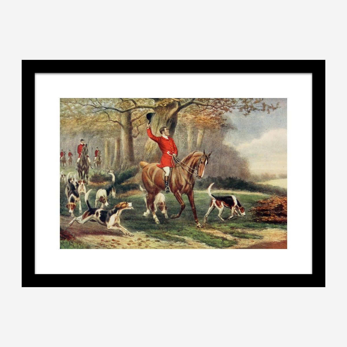 English Hunting Print A Distant View Available as a Digital Image ...
