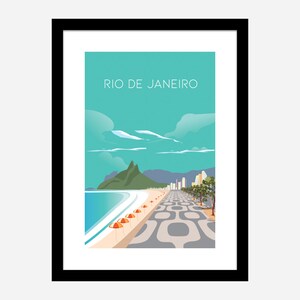 Brazil, Rio De Janeiro Travel Poster by Arctic Frame as a Digital Image ...