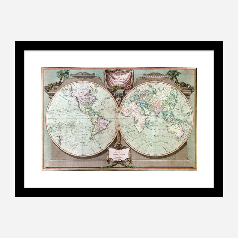 Imperial Sheet Atlas by Robert Laurie and James Whittle - Etsy