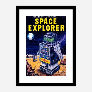 Space Explorer Vintage Sci-fi Toy Box Artwork as New Giclee - Etsy