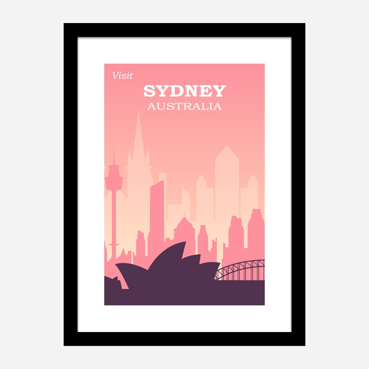 Australia Travel Poster Vintage Australian Travel Poster as a Digital ...