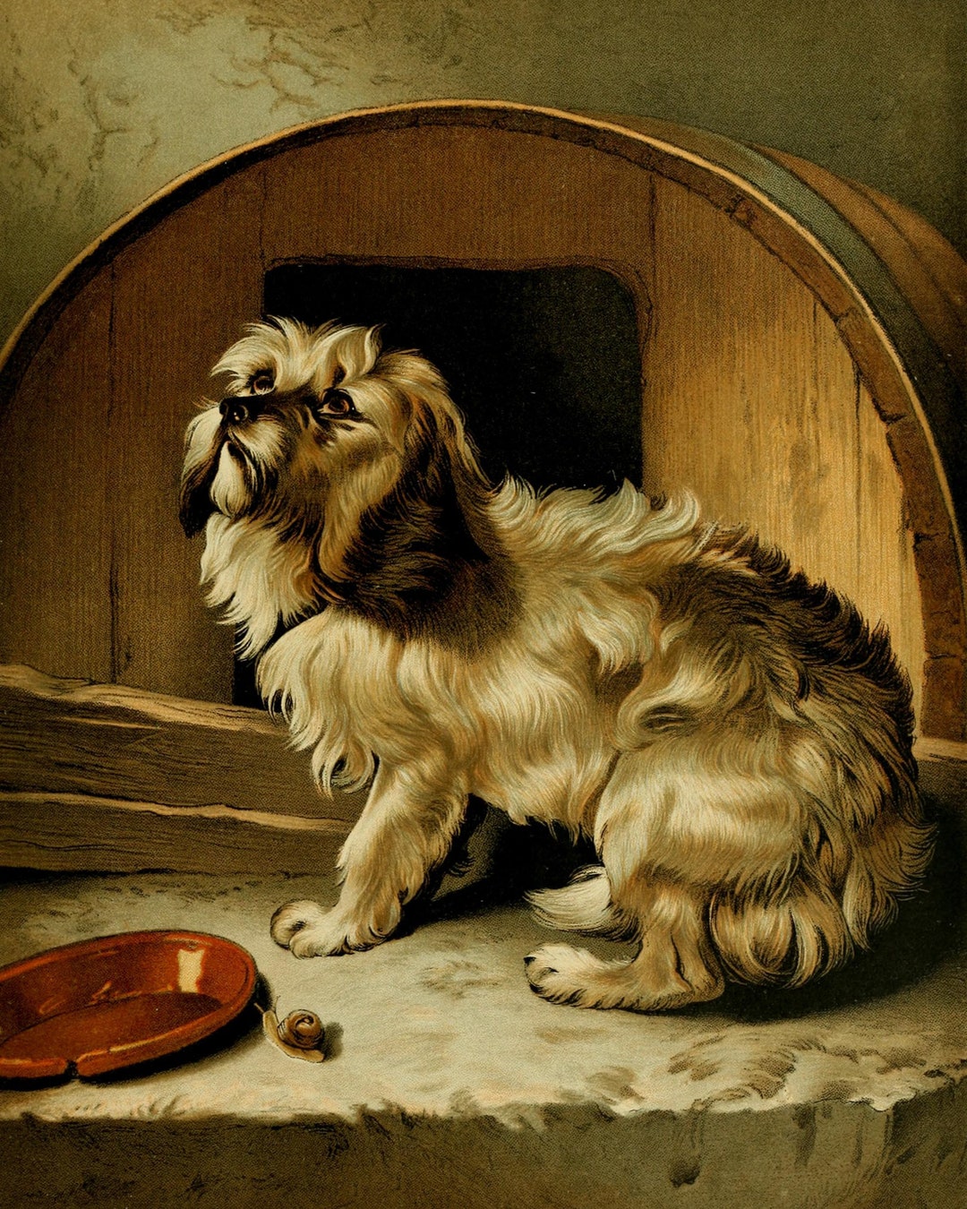 Rough the Mongrel by Edwin Landseer Victorian Pet Art - Etsy