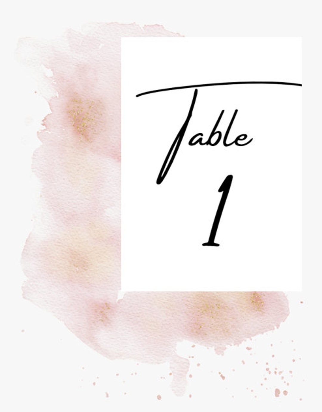 Modern Printable Table Numbers 1-30, 5x7, Instant Download - Etsy