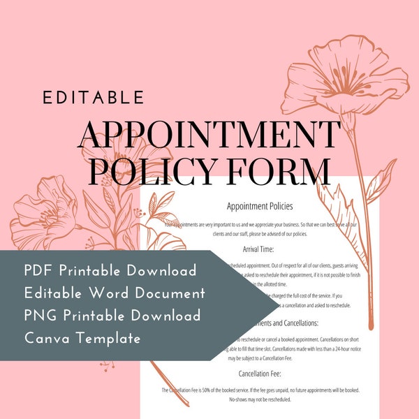 Nail Salon Consent Form Template - Etsy