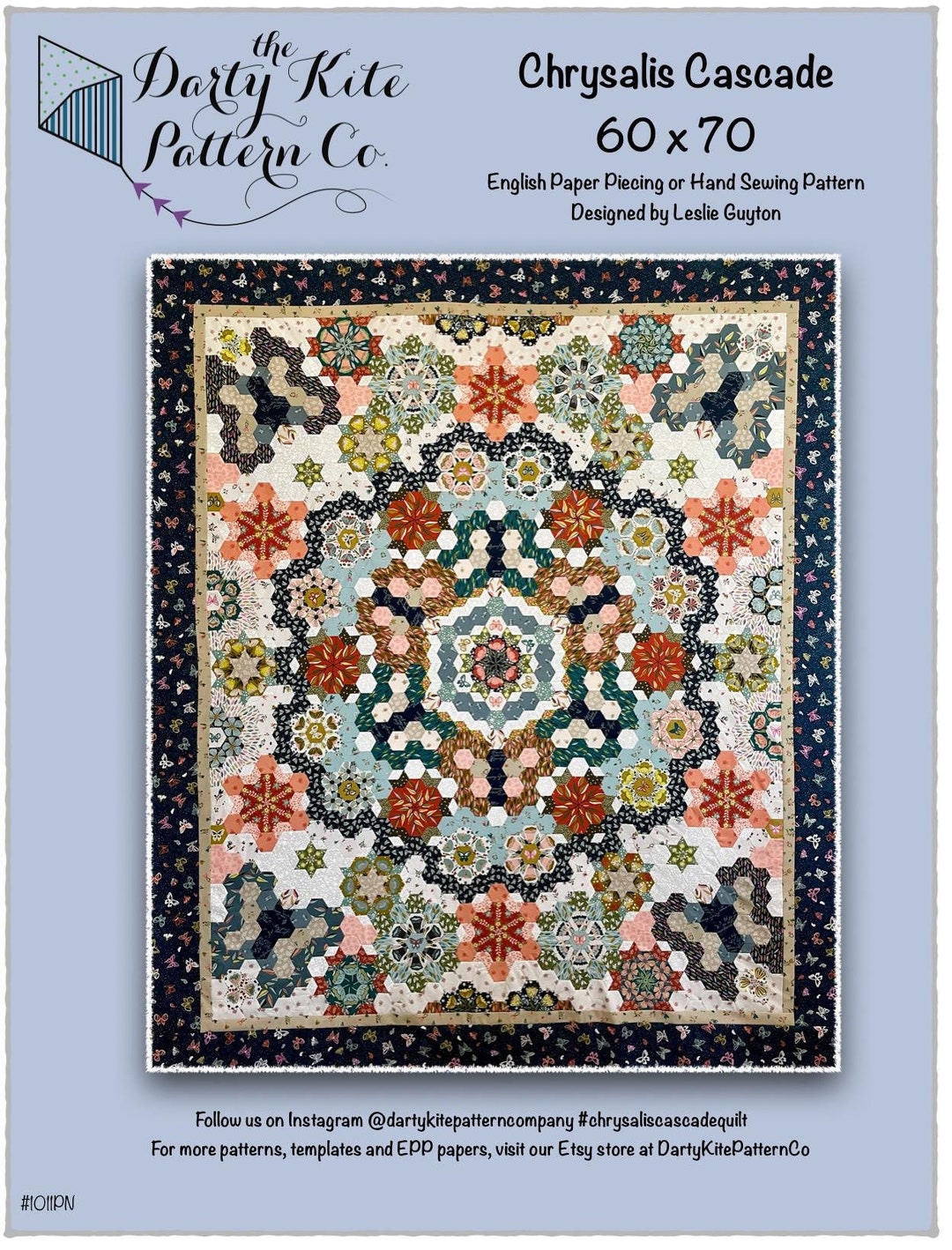 Chrysalis Cascade PDF Pattern for EPP or Hand Piecing - Etsy