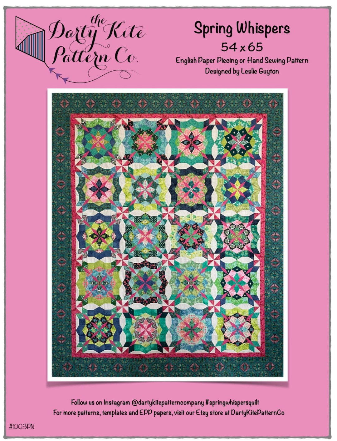 Spring Whispers Quilt PDF Pattern for EPP or Hand Piecing - Etsy