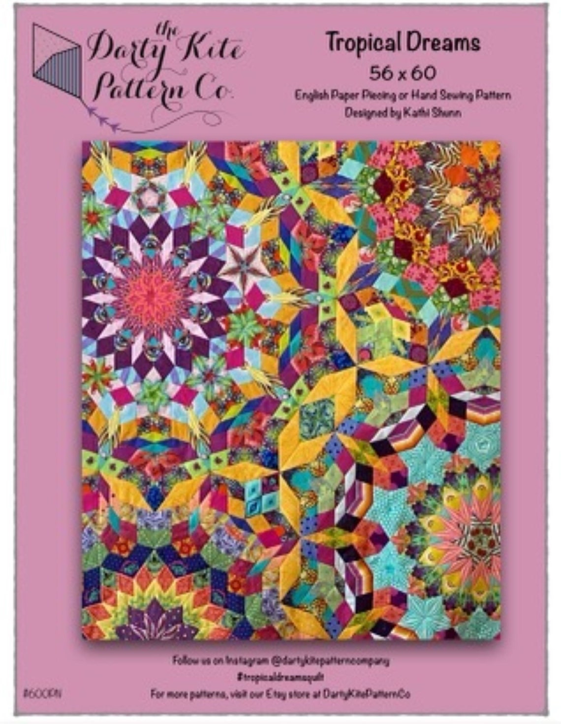 Tropical Dreams Quilt PDF Pattern for EPP or Hand Piecing - Etsy