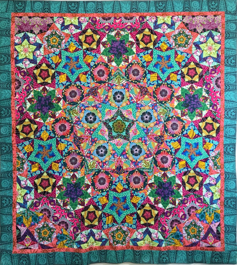 Flower Therapy Quilt PDF Pattern for EPP or Hand Piecing - Etsy