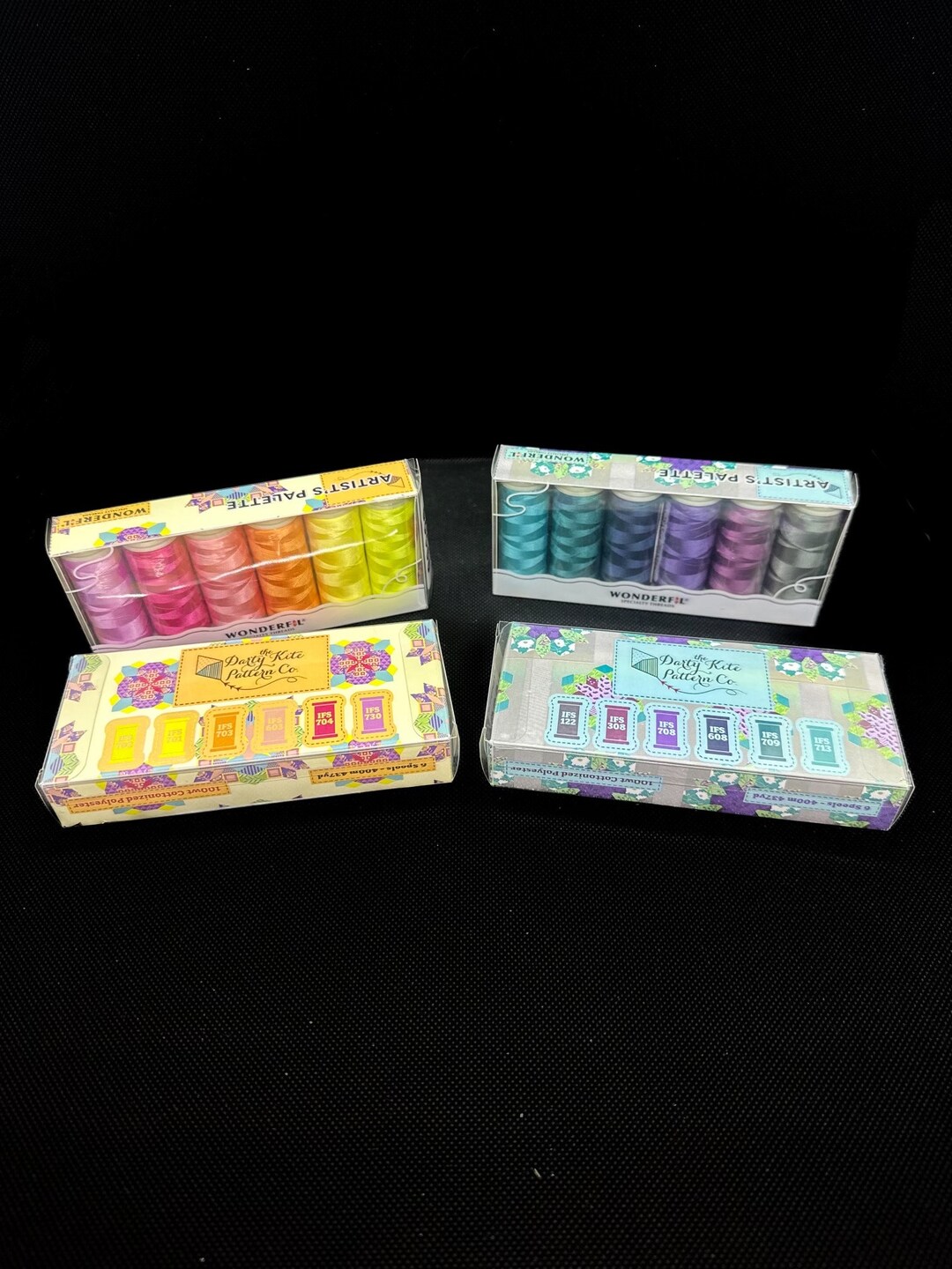 Invisafil by Wonderfil - Darty Kite Pattern Co - 100-wt Thread Set ...