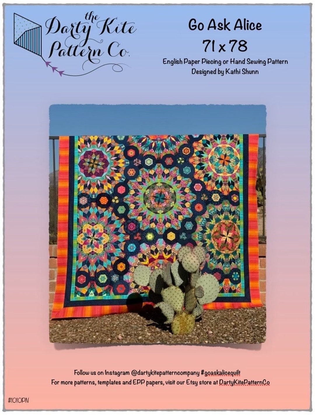 Go Ask Alice Quilt PDF Pattern for EPP or Hand Piecing - Etsy UK