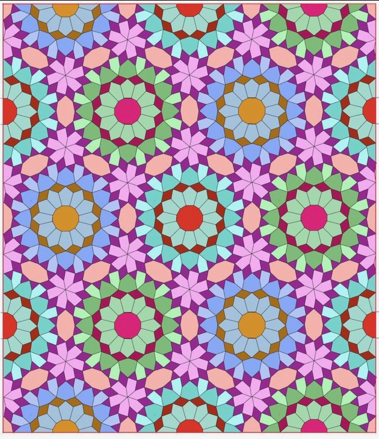 Dresden Dance Party Quilt PDF Pattern for EPP or Hand Piecing - Etsy UK