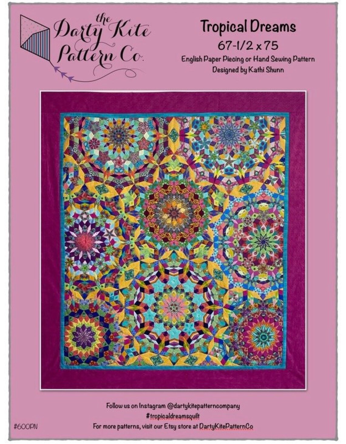 Tropical Dreams Quilt PDF Pattern for EPP or Hand Piecing - Etsy