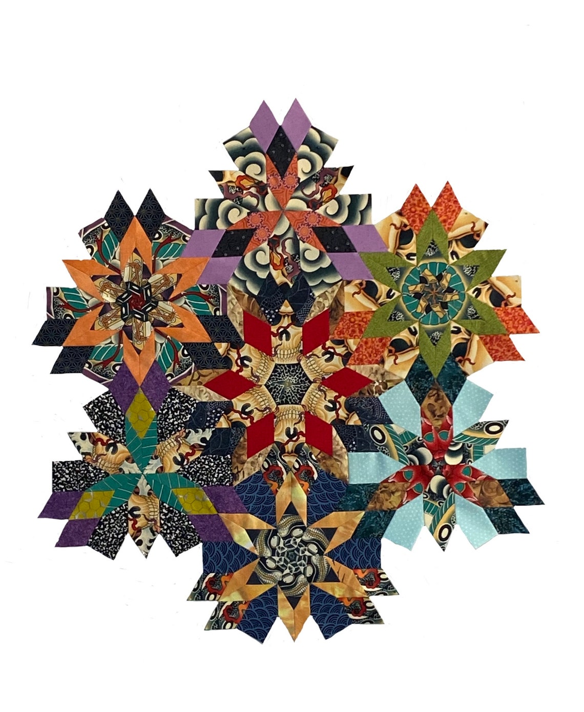 Samurai Quilt PDF Pattern for EPP or Hand Piecing - Etsy