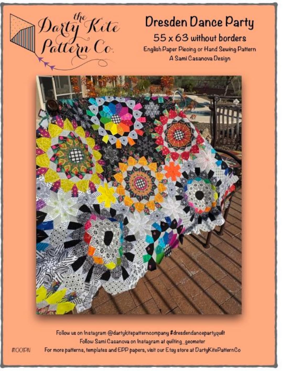 Dresden Dance Party Quilt PDF Pattern for EPP or Hand Piecing *NEW ...