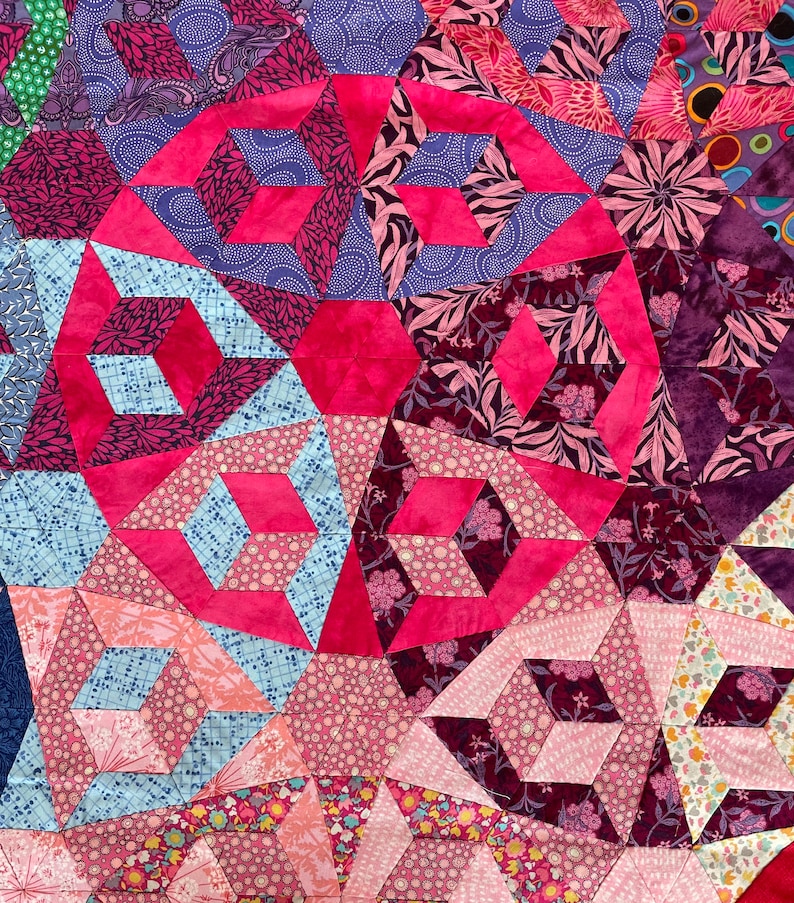 Circular Reference Quilt PRINTED Pattern for EPP or Hand Piecing - Etsy