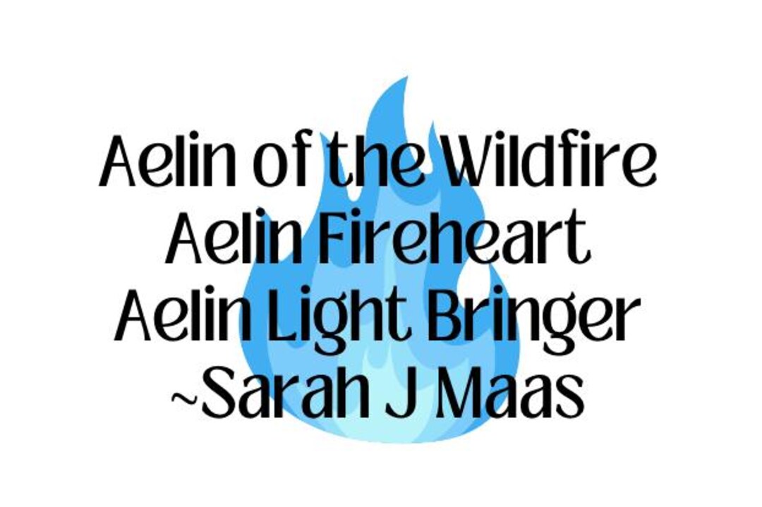 Aelin of the Wildfire Svg - Etsy