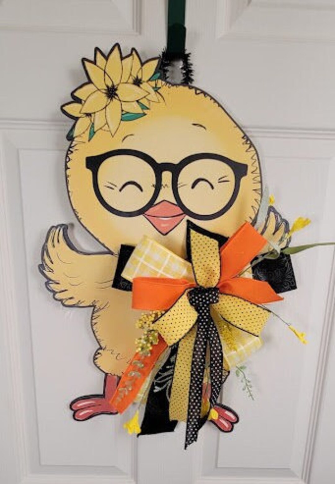 Large Easter Chick, Easter Chick Door Hanger, Easter Door Hanger ...