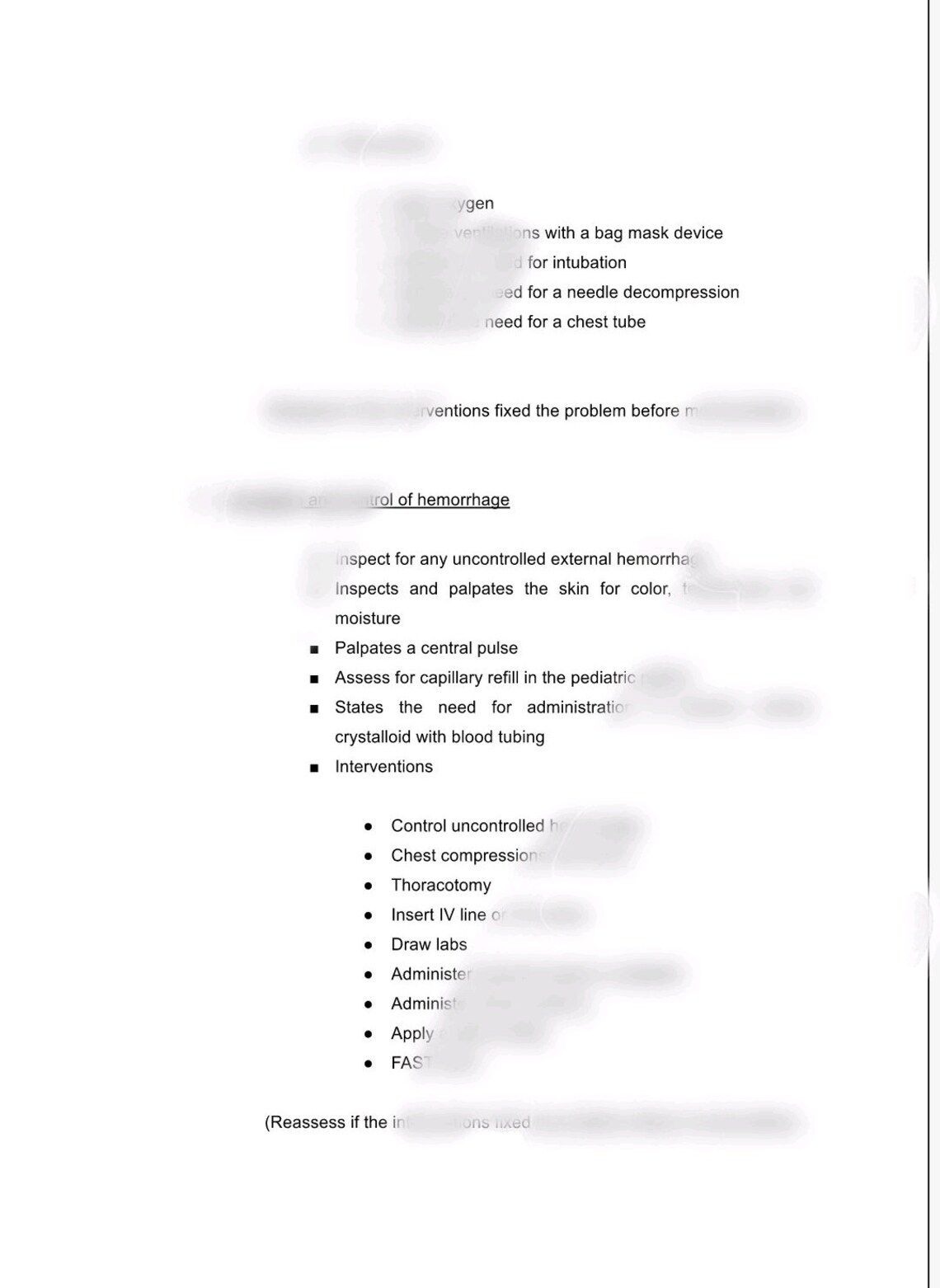 ER Trauma Nurse Cheat Sheet: TNCC Guide (PDF) - Etsy