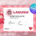 Digital Labubu Birth Certificate & Wallart Editable and Personalized ...