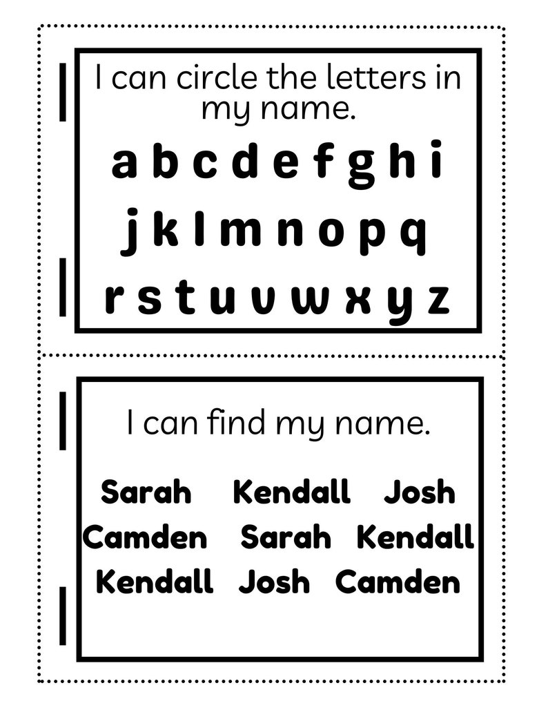 Editable Name Book Practice - Etsy