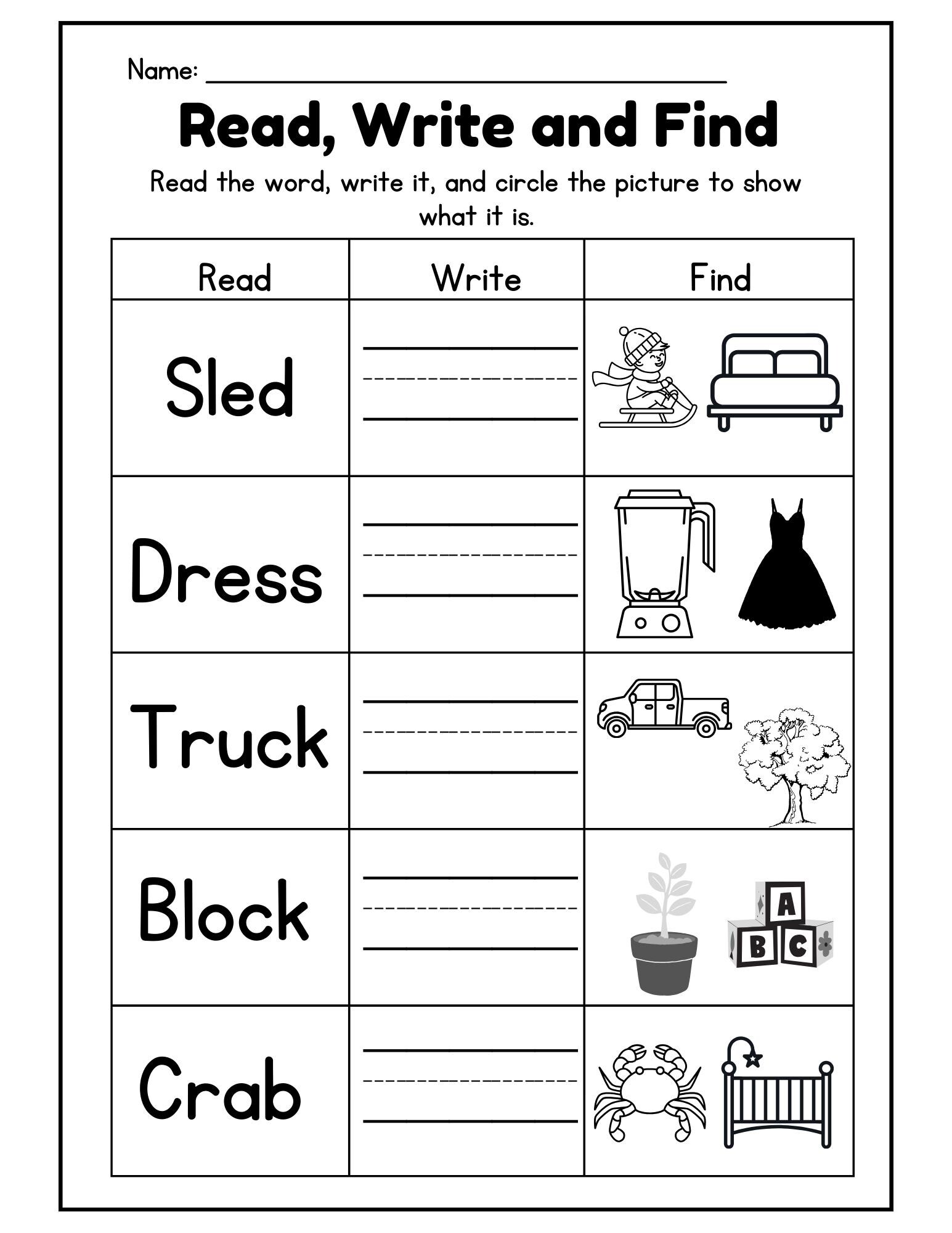 Early Phonics Worksheets - Etsy