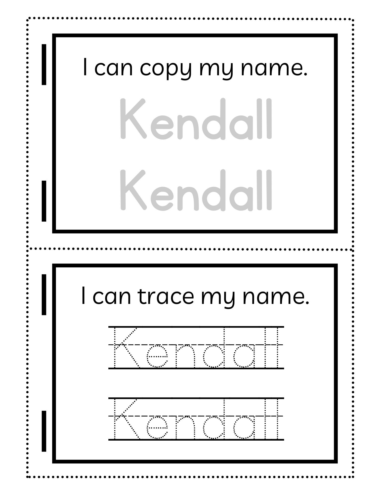 Editable Name Book Practice - Etsy