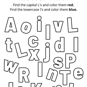 EDITABLE Letter Find - Etsy