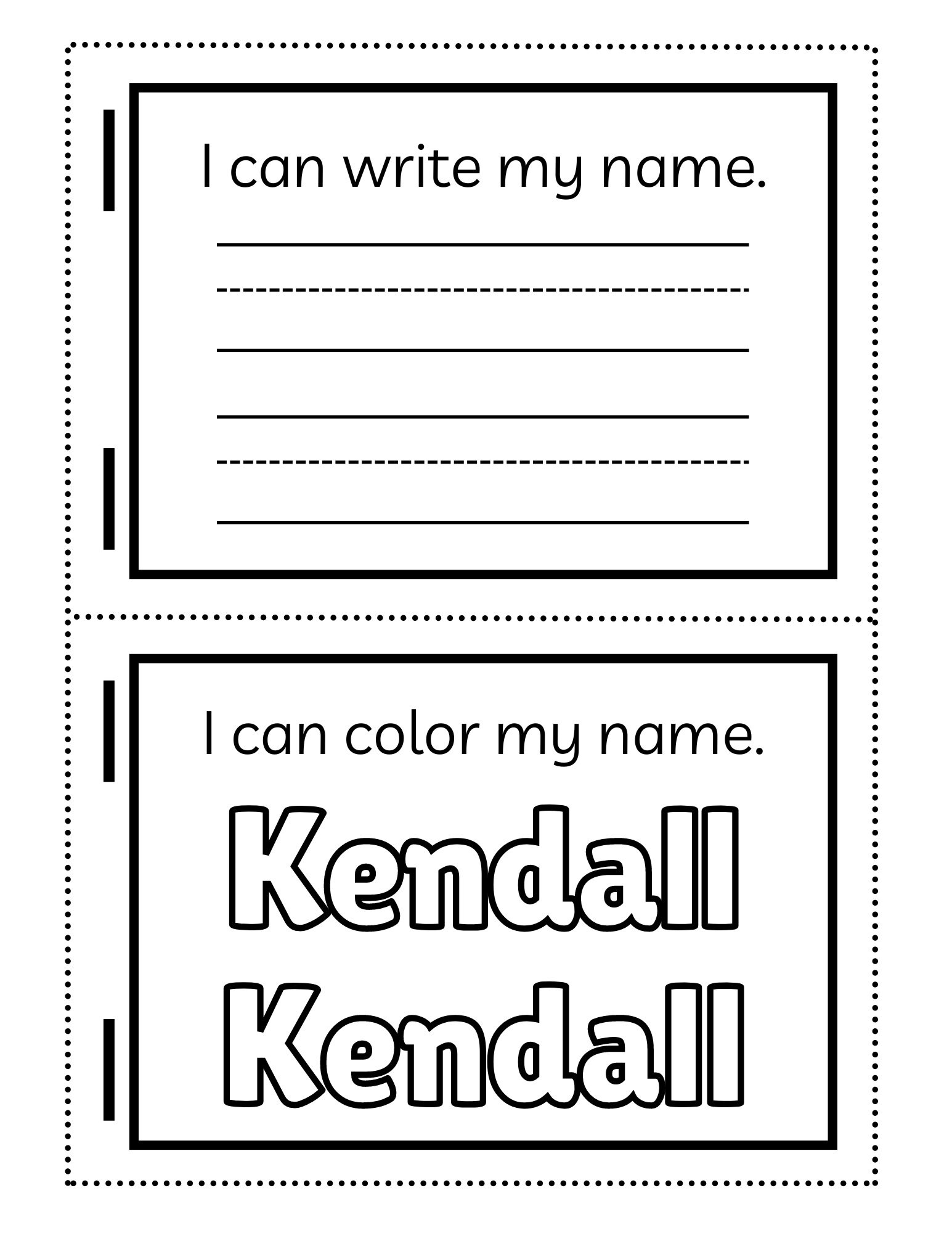 Editable Name Book Practice - Etsy