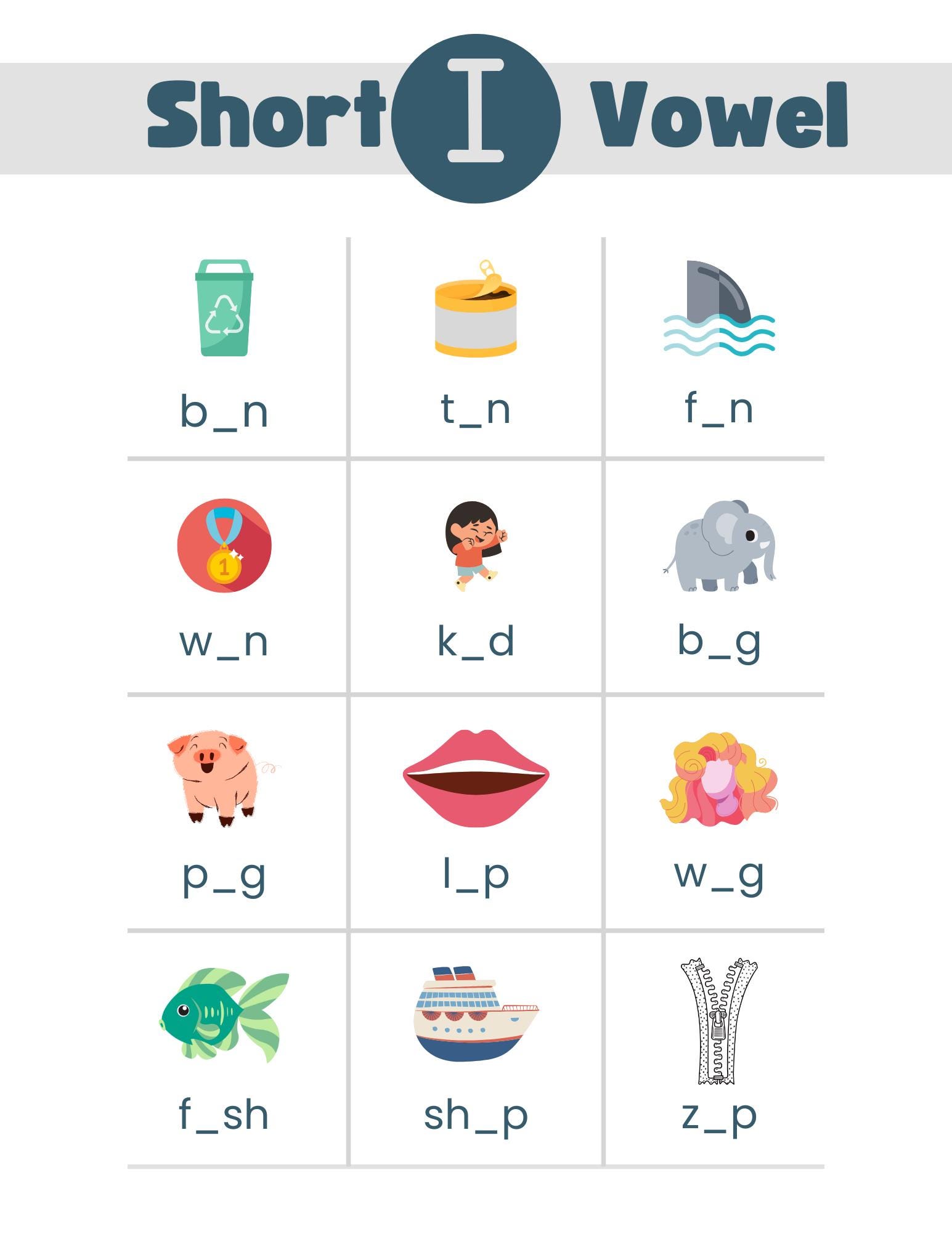 Early Phonics Worksheets - Etsy