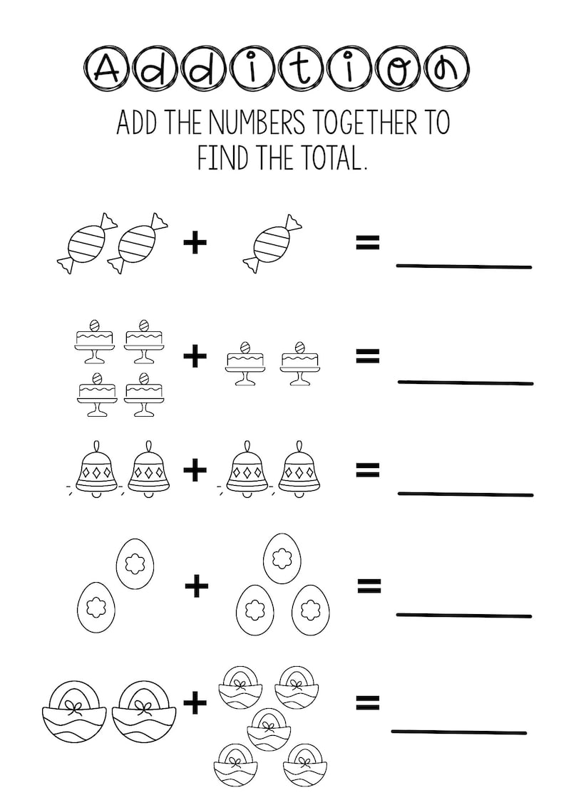 Kindergarten Worksheets - Etsy