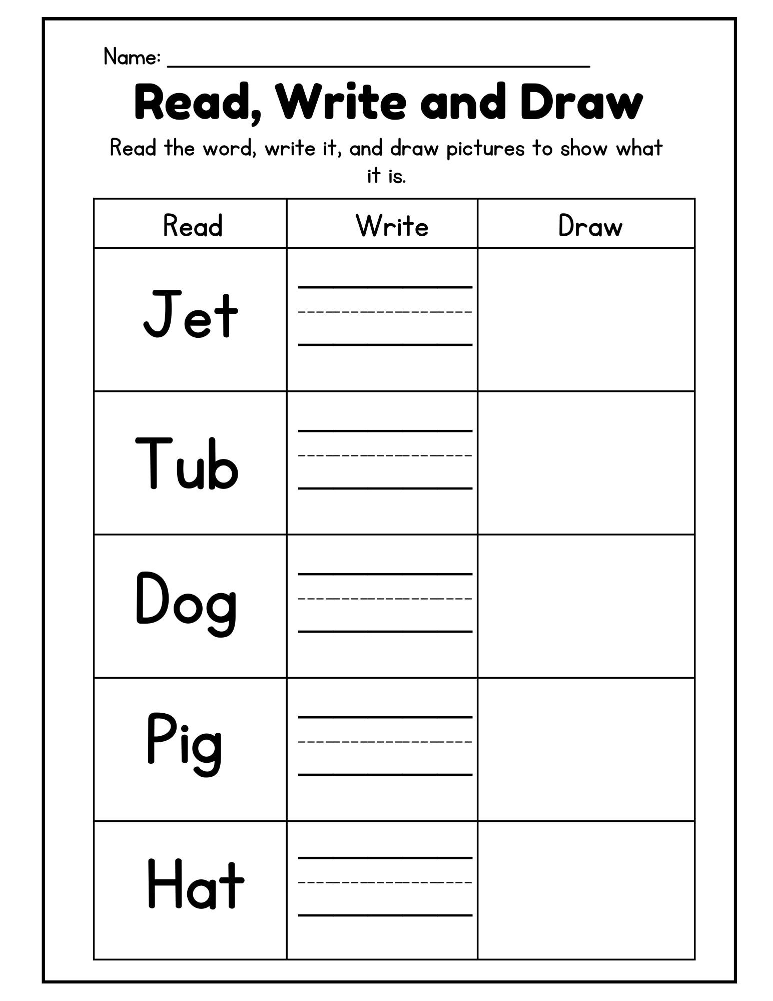 Early Phonics Worksheets - Etsy