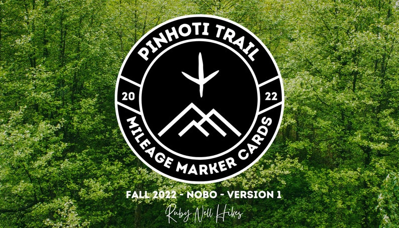 Pinhoti Trail Mileage Marker Map Cards Hiking Backpacking Trail Guide ...
