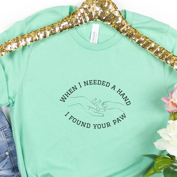 When I Needed a Hand I Found a Paw - Etsy