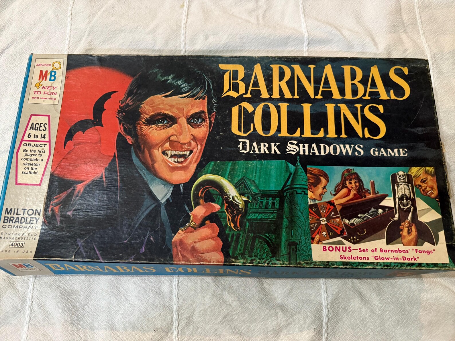 Barnabas Collins Dark Shadows Game Vintage 1969 Incomplete Set - Etsy
